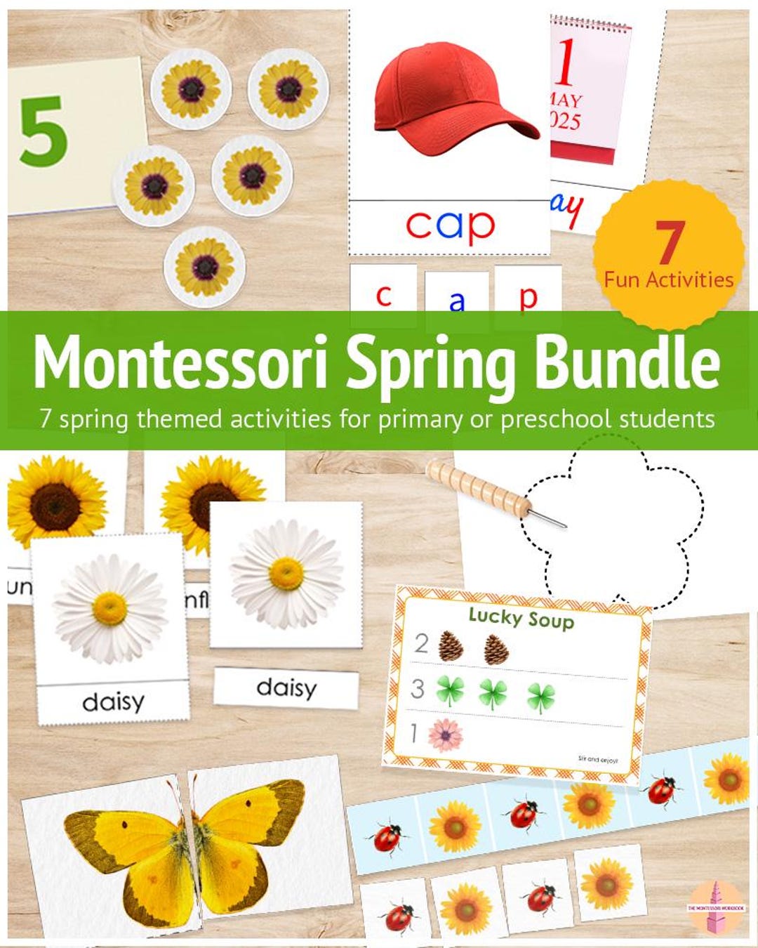 Montessori Preschool Spring Bundle | 7 Fun Printable Activities - Etsy