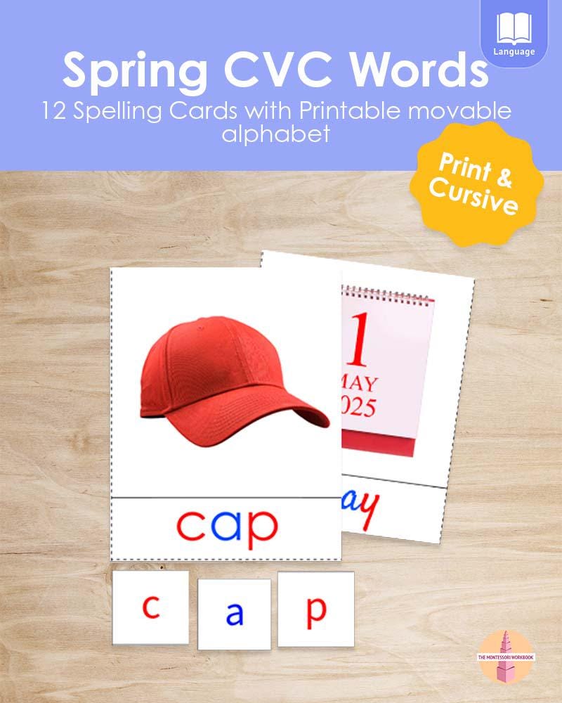 Montessori Preschool Spring Bundle | 7 Fun Printable Activities - Etsy