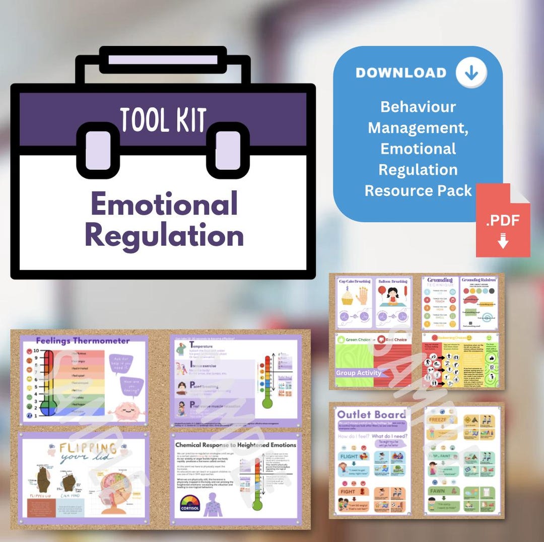 Emotional Regulation Resource Pack - Etsy