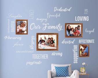 Family Wall Words - Etsy