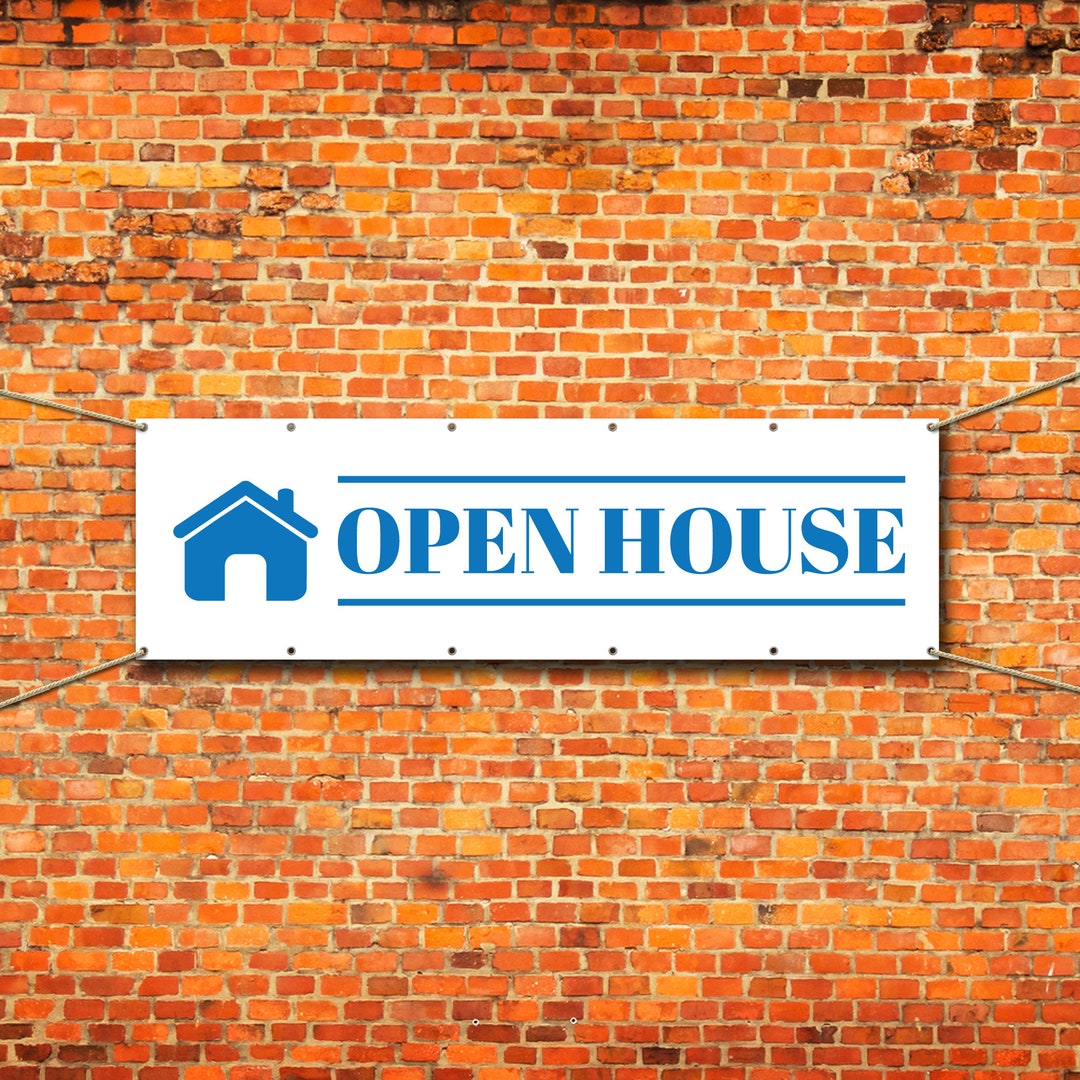Open House Banner, Business Office Store Front Banners and Signs - Etsy