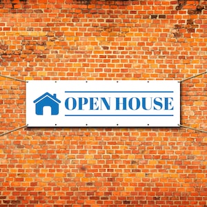 Open House Banner, Business Office Store Front Banners and Signs - Etsy