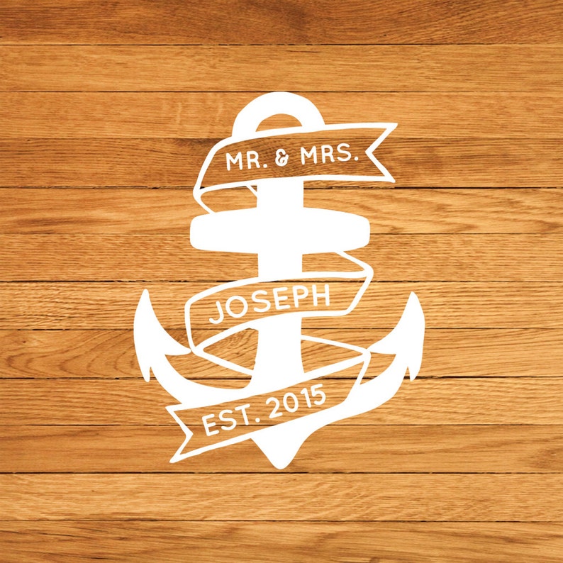 Custom Anchor Wall Decal Decorative Art Decor Sticker for - Etsy
