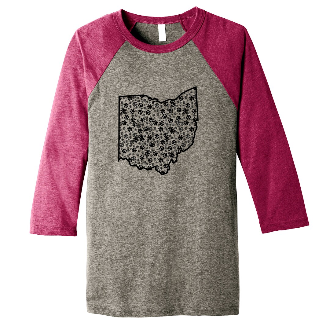Ohio Paws Unisex 3/4-Sleeve Camiseta de béisbol Ropa de amor - Etsy España