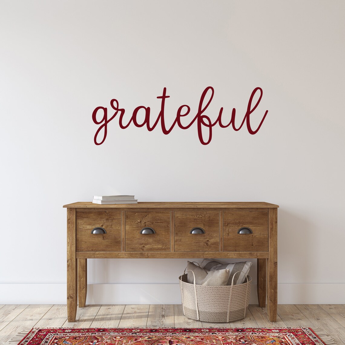Grateful Decal Being Grateful Quote Sticker for Wall or Sign - Etsy