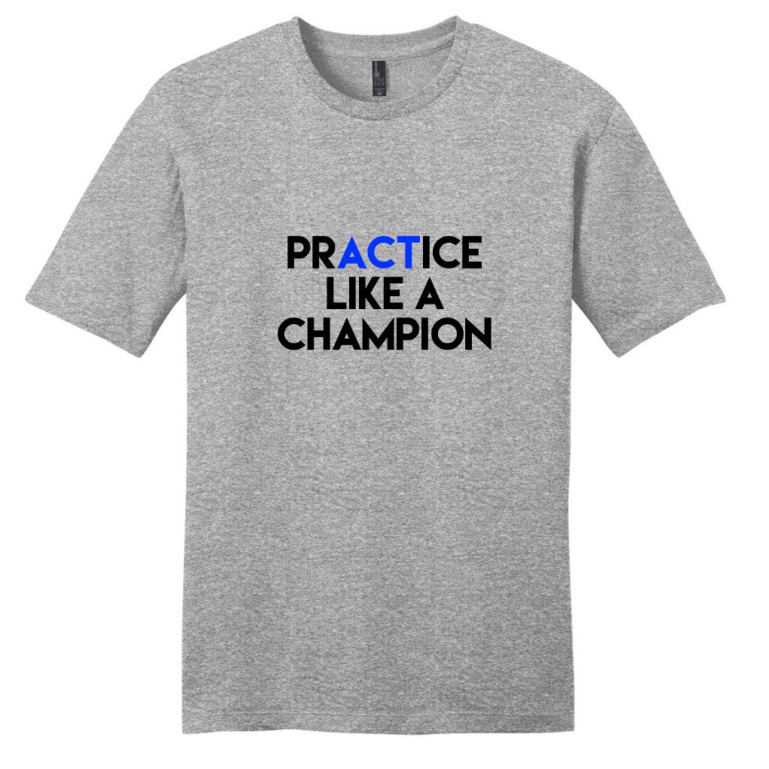 Practice Like A Champion Motivational Inspirational Sports Workout T ...