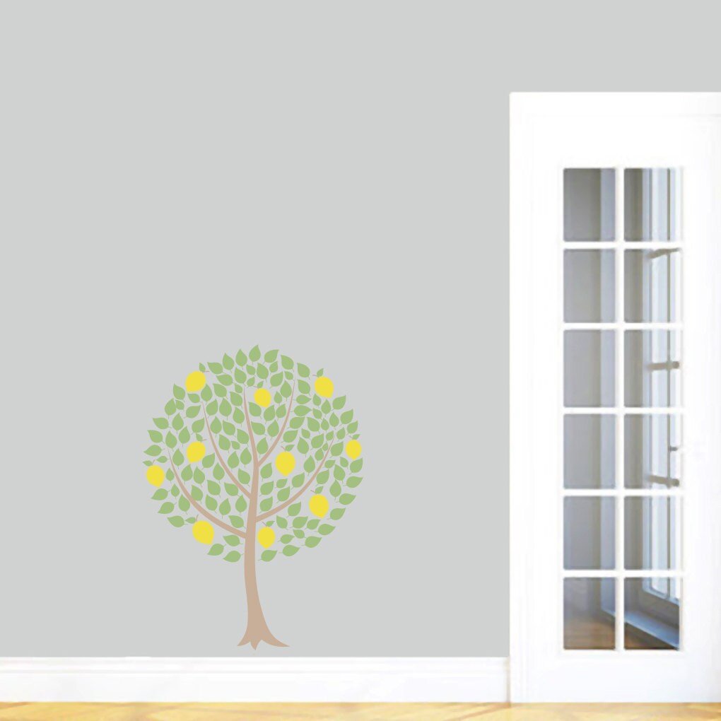 Lemon Tree Printed Wall Decal Decorative Art Decor Sticker for - Etsy