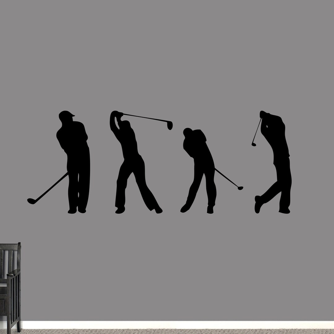 Golfer Decals, Golf Guys Stickers for Wall or Sign, Indoor/outdoor ...