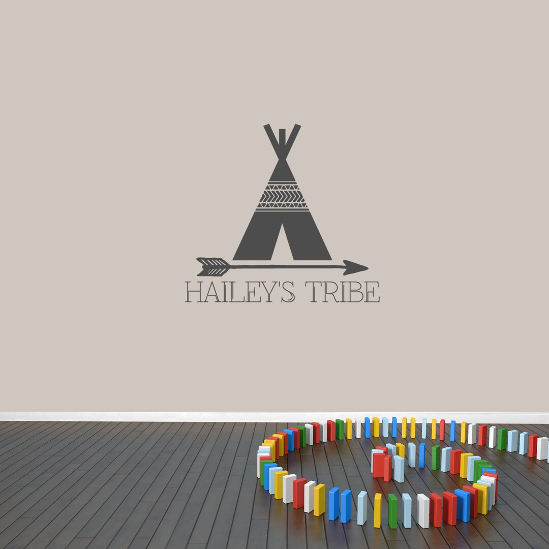 Custom Tribe Name Wall Decal Decorative Art Decor Sticker for - Etsy