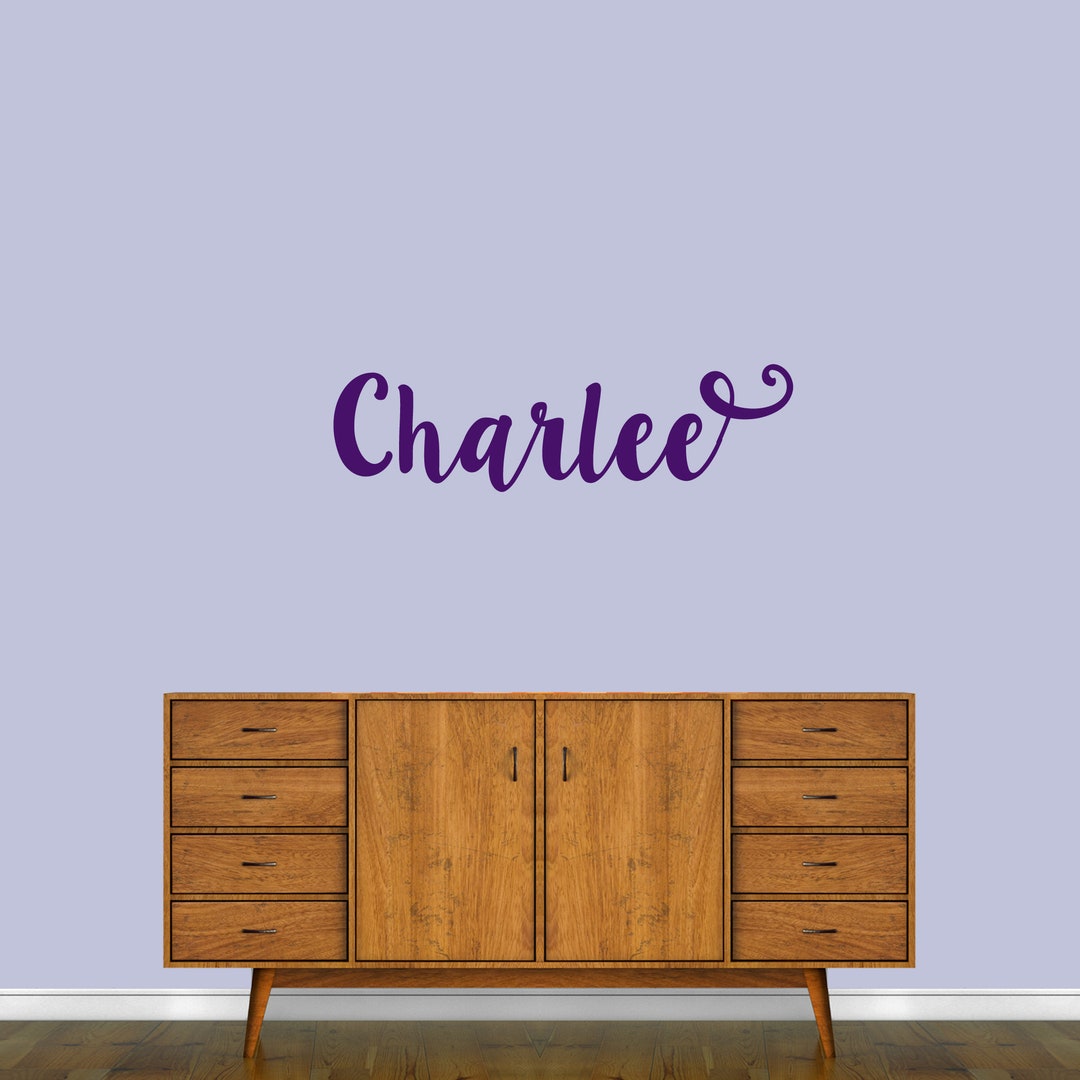 Personalized Cursive Name Wall Decal Custom Nursery Decor - Etsy