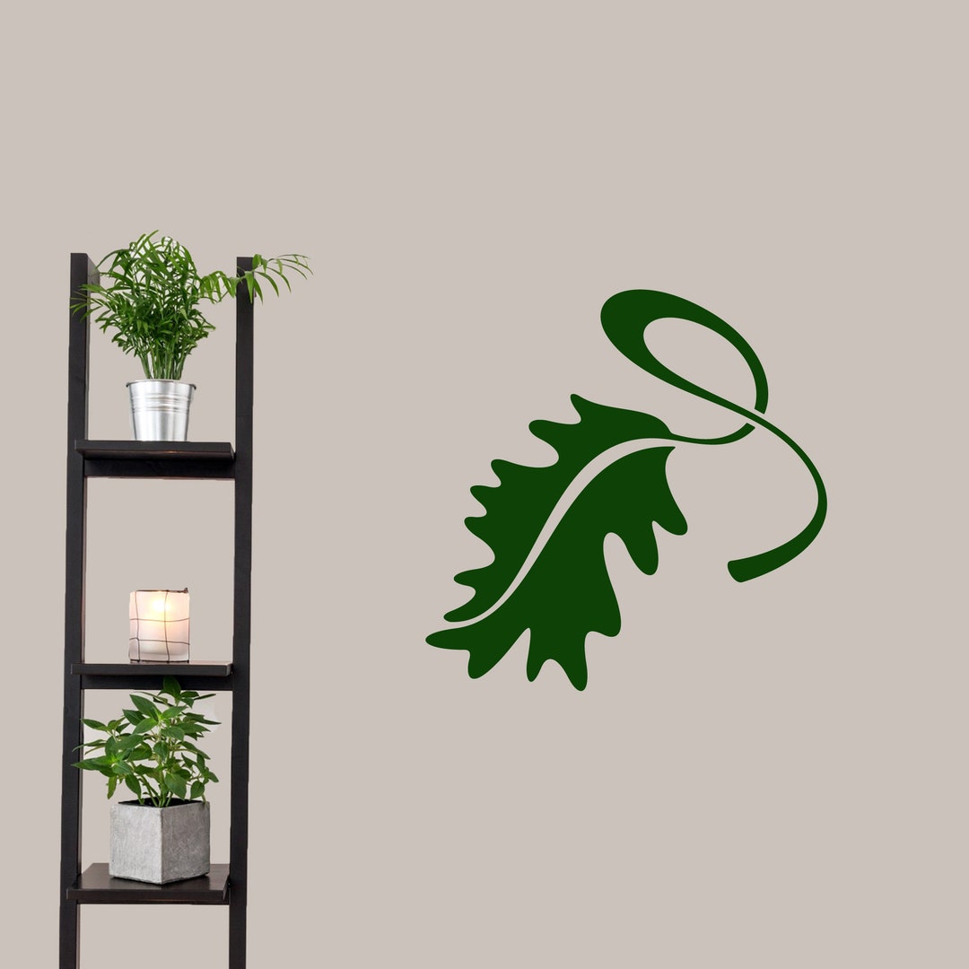Designer Accent Leaf Wall Decal Decorative Art Decor Sticker For ...
