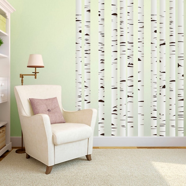 Birch Tree Decal - Etsy