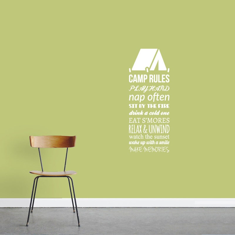 Camping Rules - Etsy