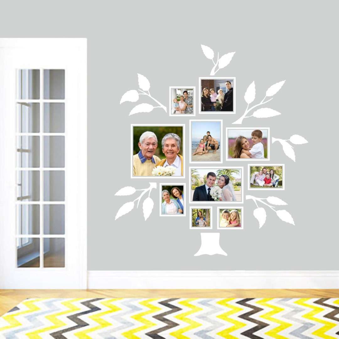 Family Tree Wall Decal, Family Photo Family Tree Wall Mural Sticker - Etsy