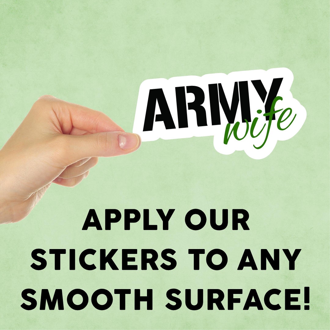 Army Wife Mini Sticker Decal for Tumbler / Device / Laptop / iPad ...