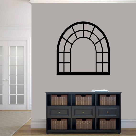 Arched Window Frame Wall Decal Decorative Art Decor Sticker | Etsy