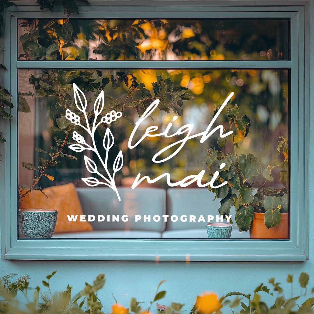 Custom Business Logo Window Decal, Personalized Sticker for Business ...