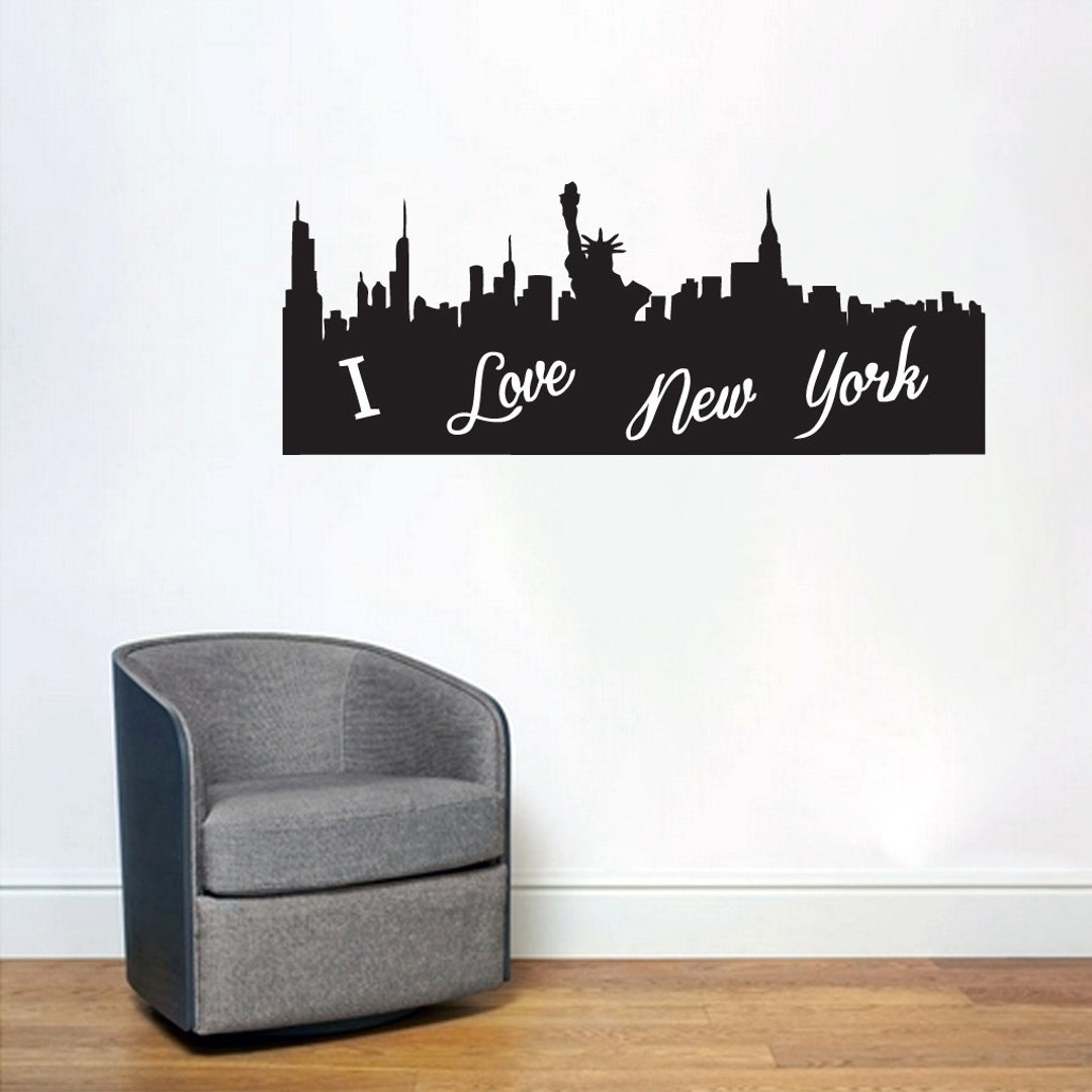 I Love New York City Wall Decal Decorative Art Decor Sticker for ...