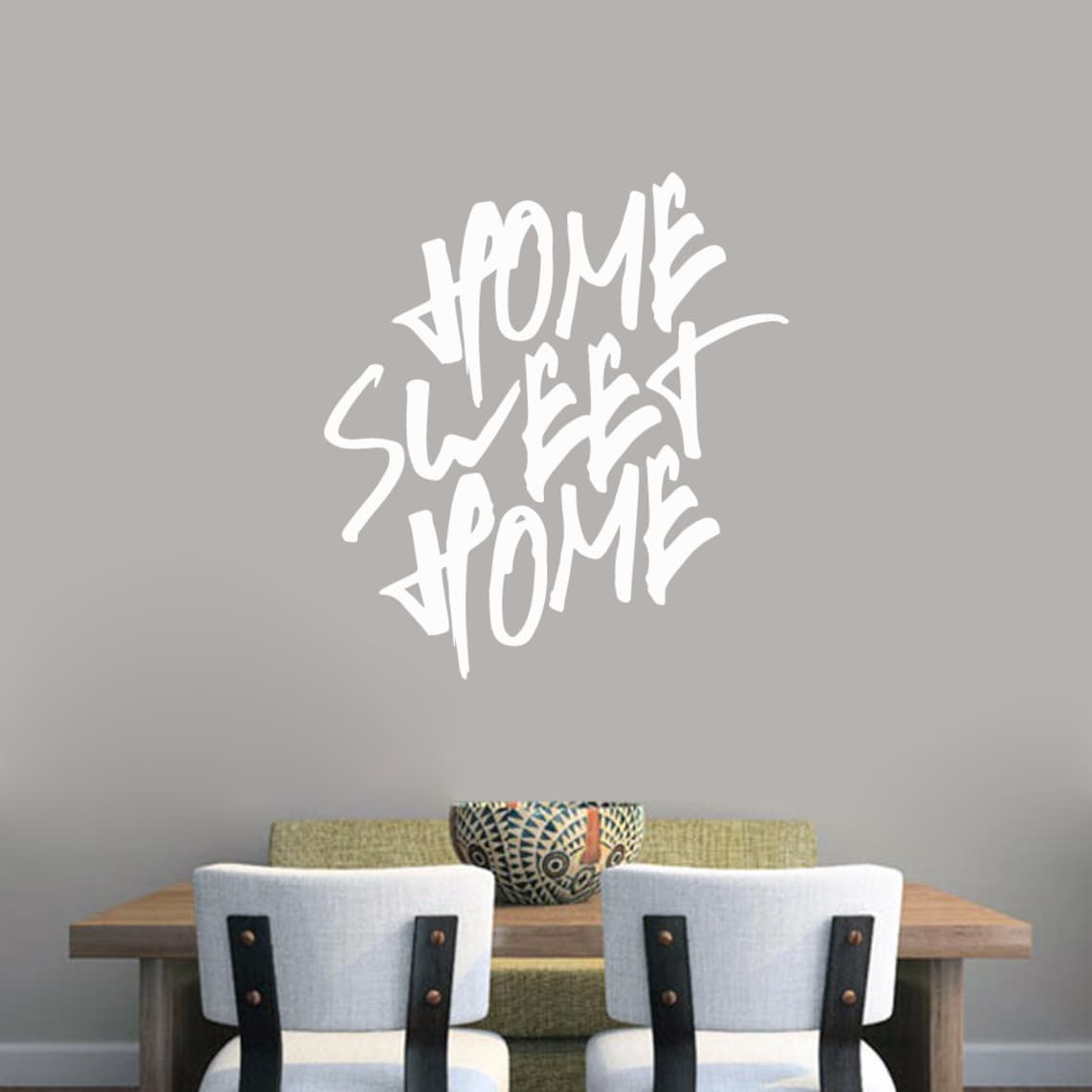 Home Sweet Home Wall Decal Decorative Art Decor Sticker for | Etsy