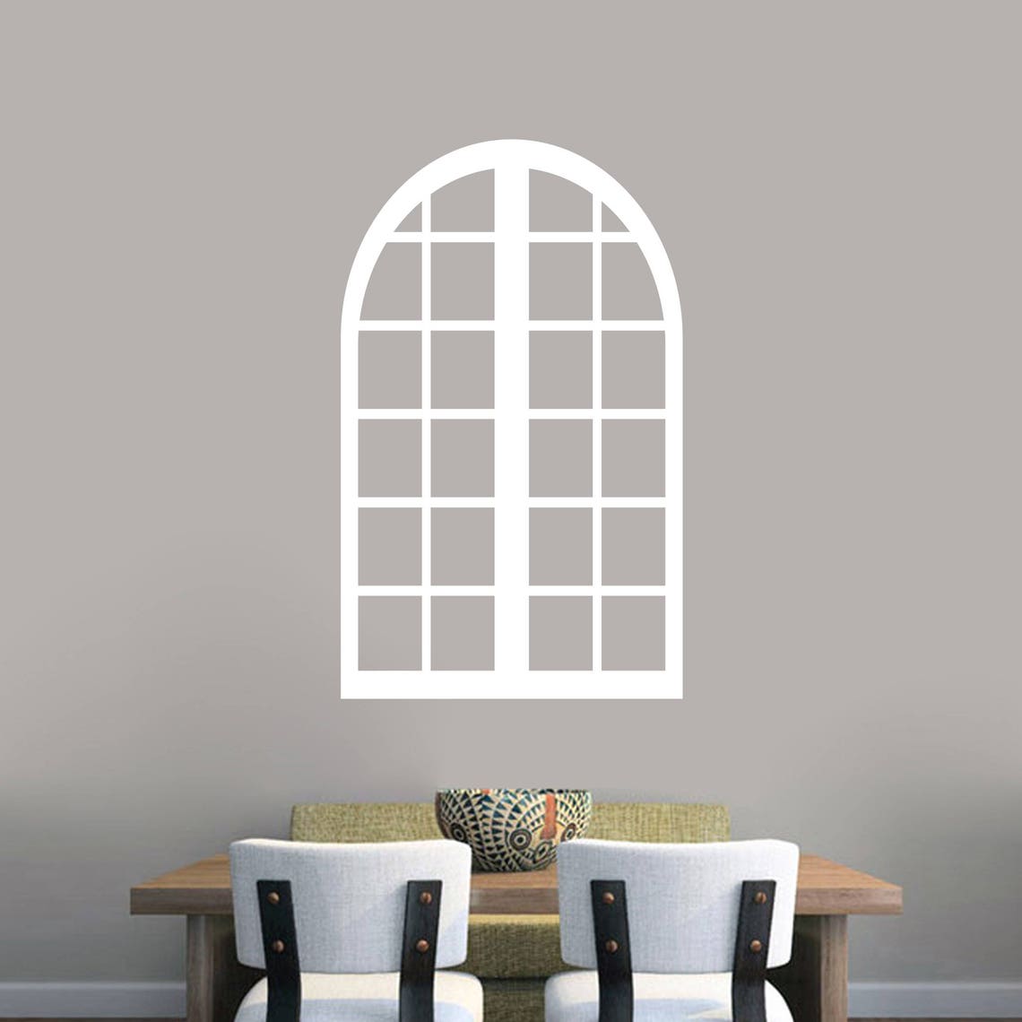 Tall Arched Window Frame Wall Decal Decorative Art Decor - Etsy