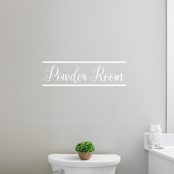 Powder Room Sign - Etsy