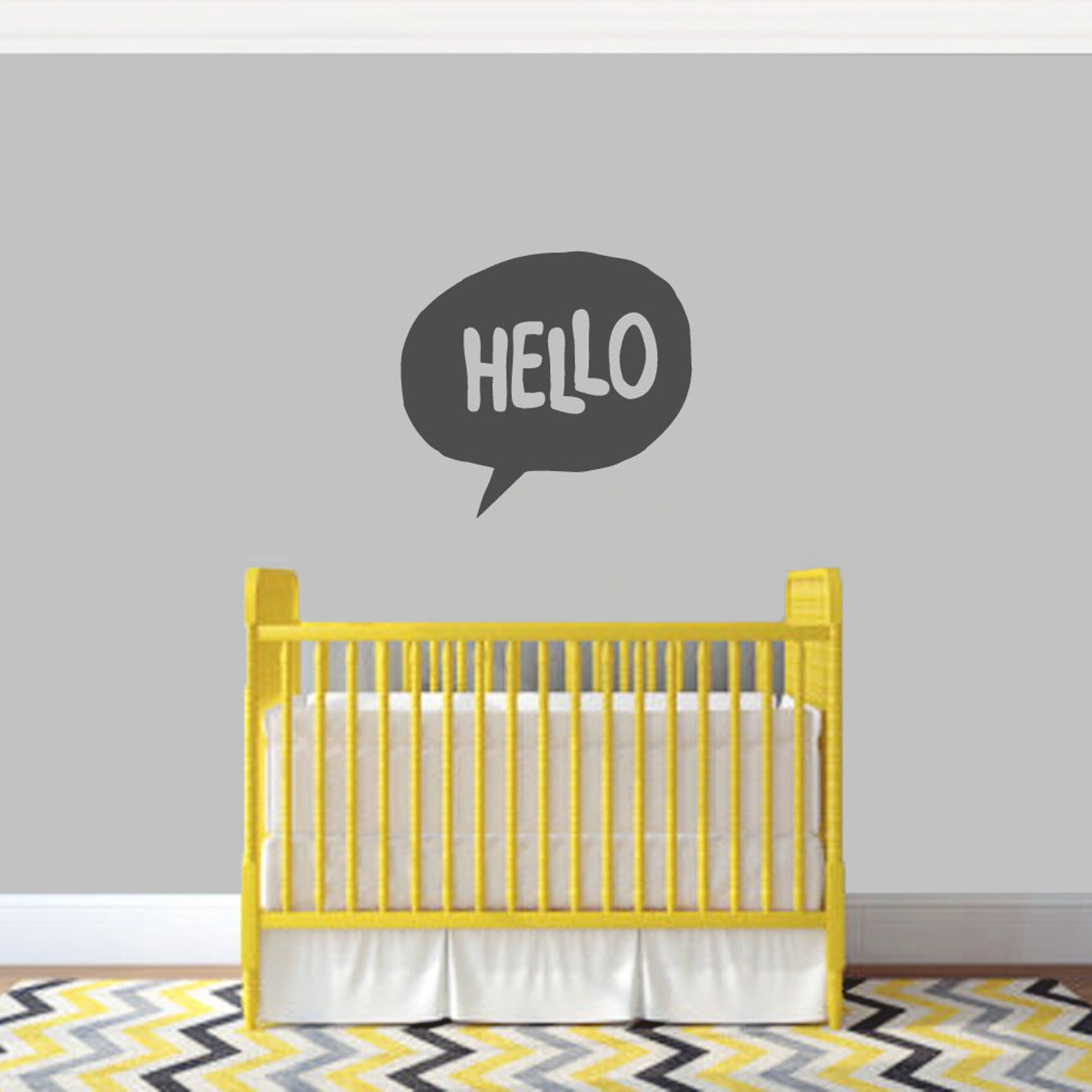Hello Word Bubble Wall Decal Decorative Art Decor Sticker for - Etsy