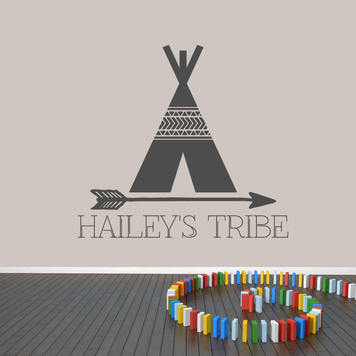 Custom Tribe Name Wall Decal Decorative Art Decor Sticker for - Etsy