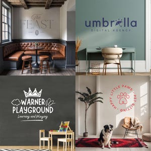 Custom Business Logo Wall Decal: Personalized Office Decor - Etsy