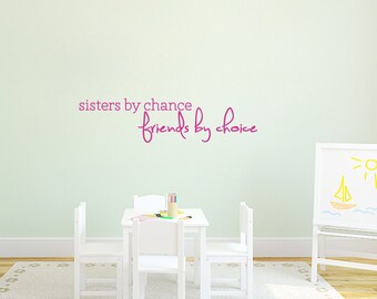 PERSONALISED Sisters Names Wall Sticker Wall Art Decal PVC - Etsy