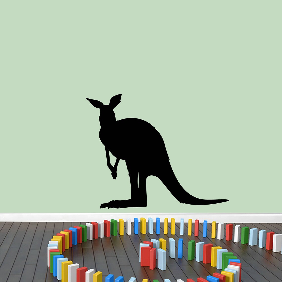 Kangaroo Silhouette Wall Decal Decorative Art Decor Sticker - Etsy