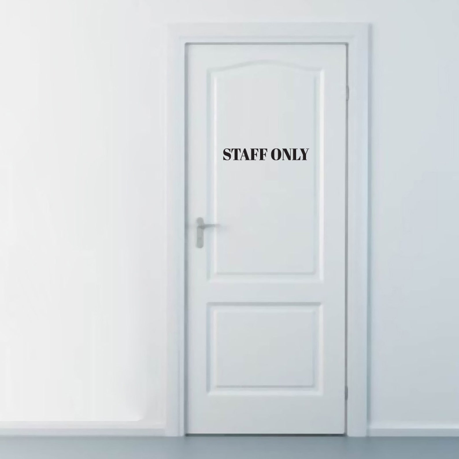 Staff Only Wall Decal Decorative Art Decor Sticker for Office - Etsy