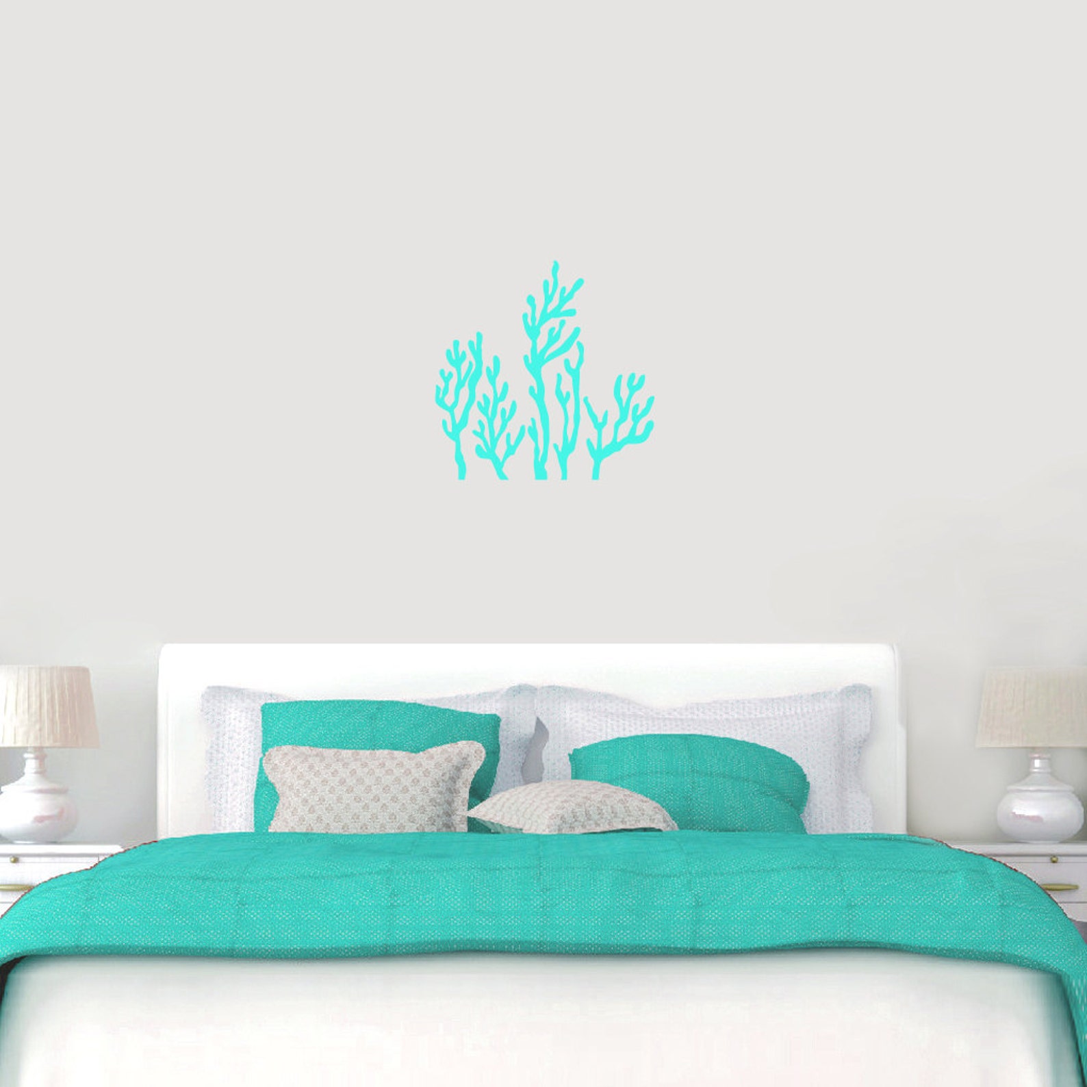 Coral Reef Decal Under the Sea Sticker for Wall Mural or - Etsy