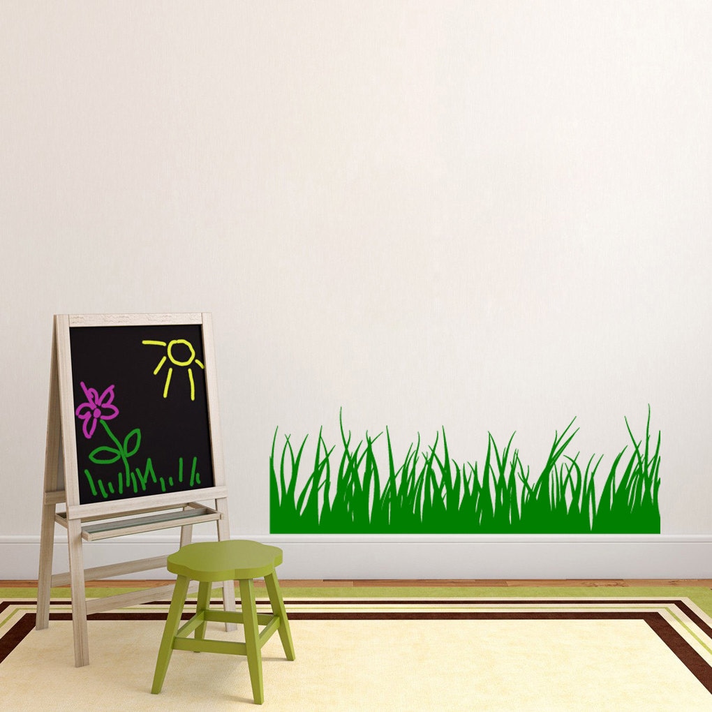 Grass Wall Decals Decorative Art Decor Sticker For Nursery | Etsy
