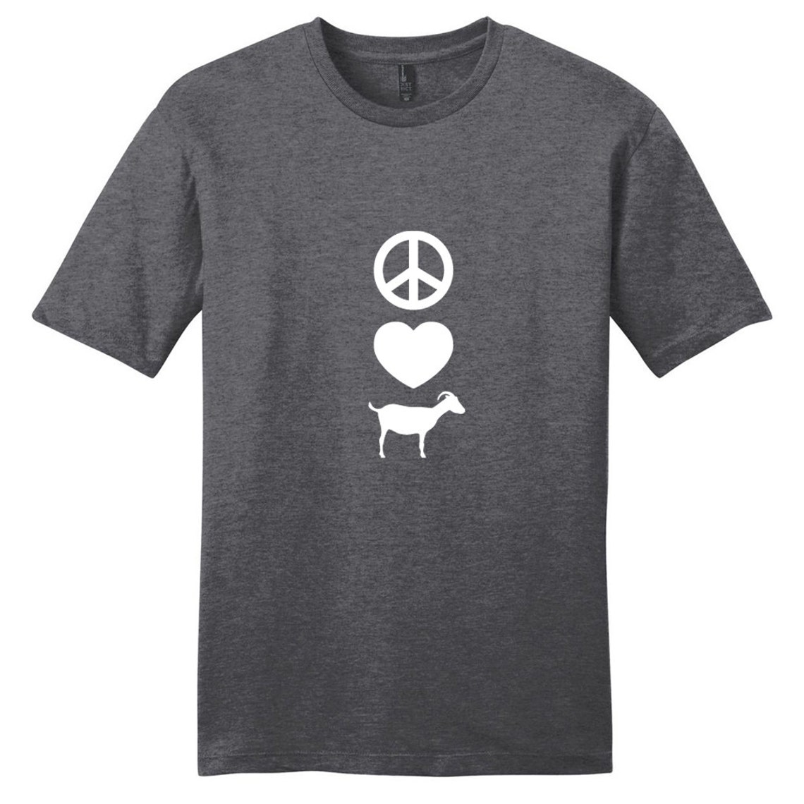 Peace Love Goats T-Shirt Funny Farm Animal T-Shirt Goat | Etsy