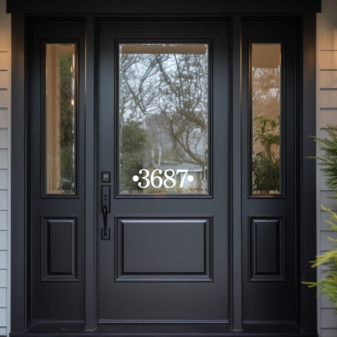Custom Address Door Decal House Number Sticker for Mailbox Window ...