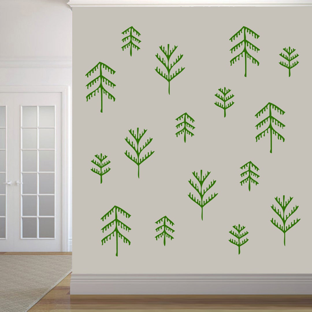 Tree Branches Wall Mural Decals, Arrow Boho Wall Pattern Stickers - Etsy