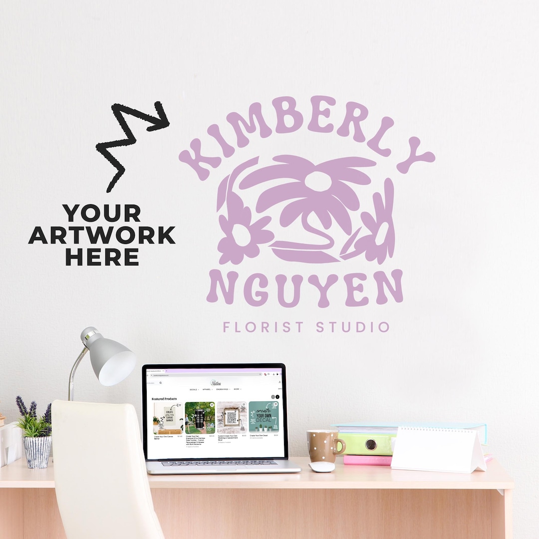 Custom Business Logo Wall Decal: Personalized Office Decor - Etsy