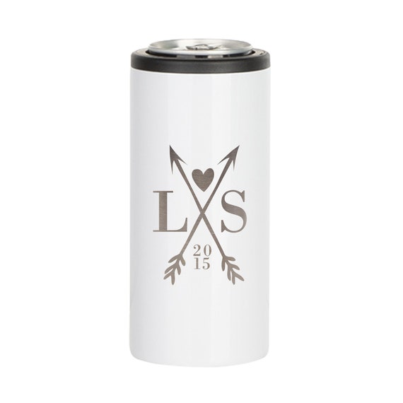 Custom Crossed Arrows With Initials Engraved 12oz. Stainless | Etsy