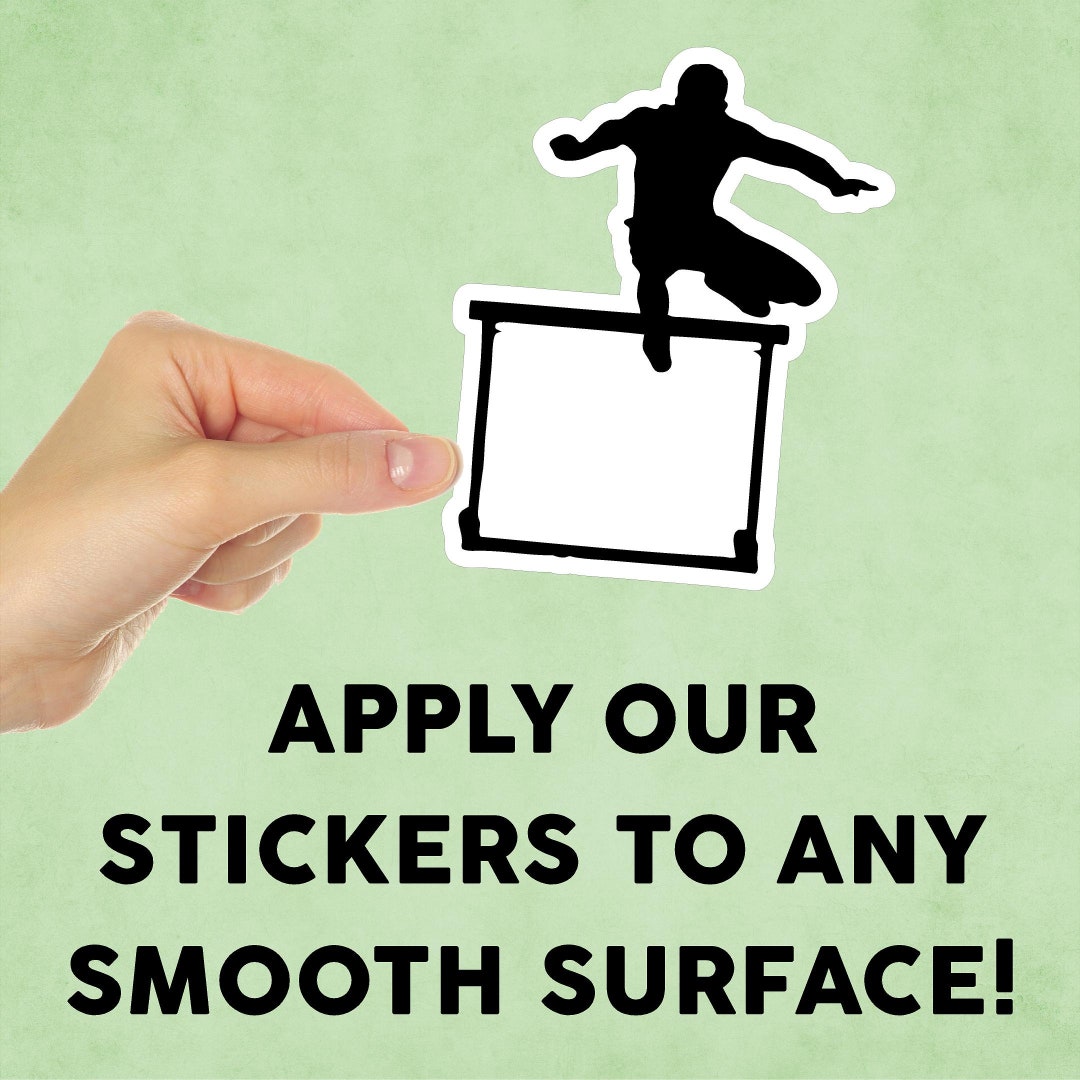 Hurdler Mini Sticker Decal for Tumbler / Device / Laptop / iPad / Water ...
