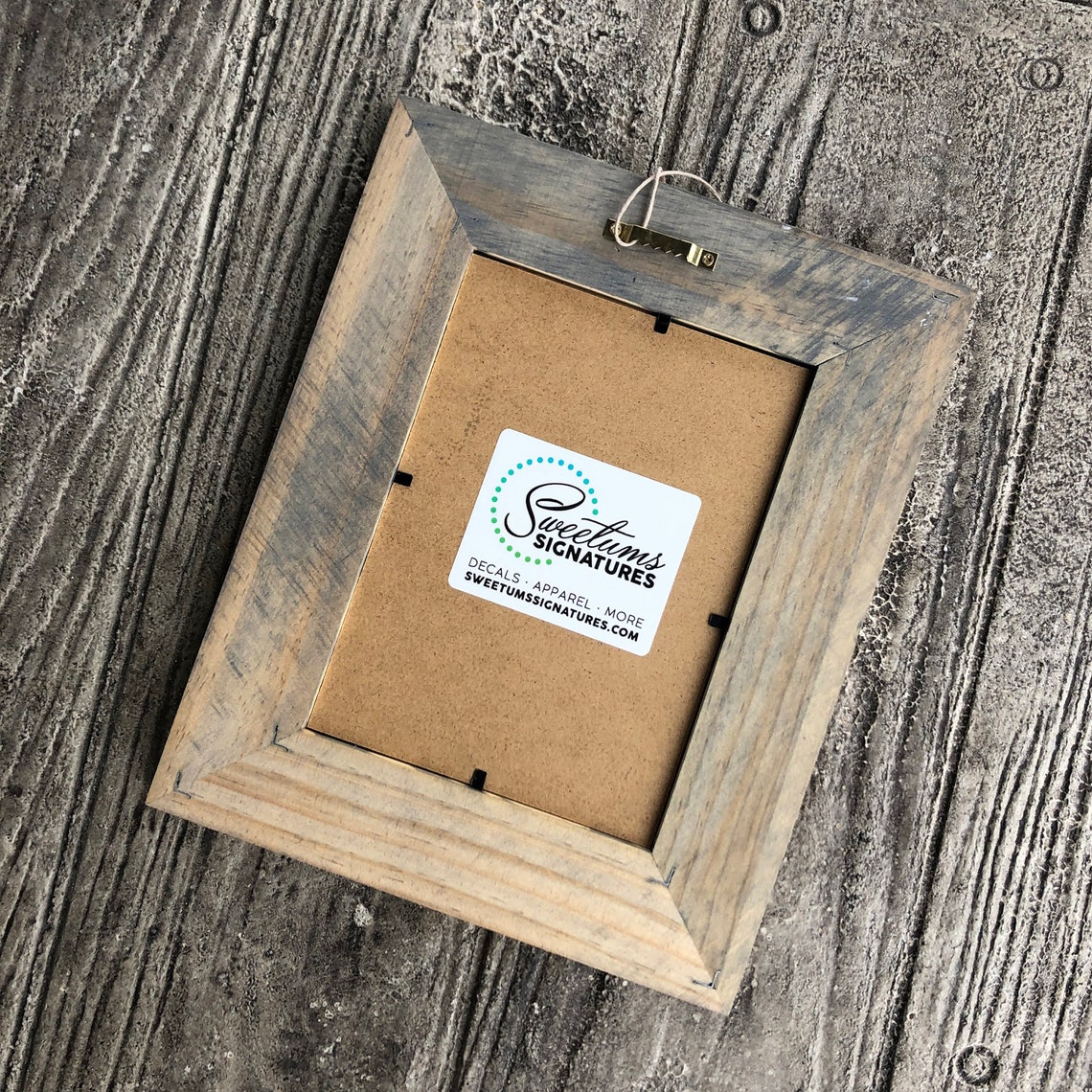 Custom Engraved Home Wooden Picture Frame | Etsy