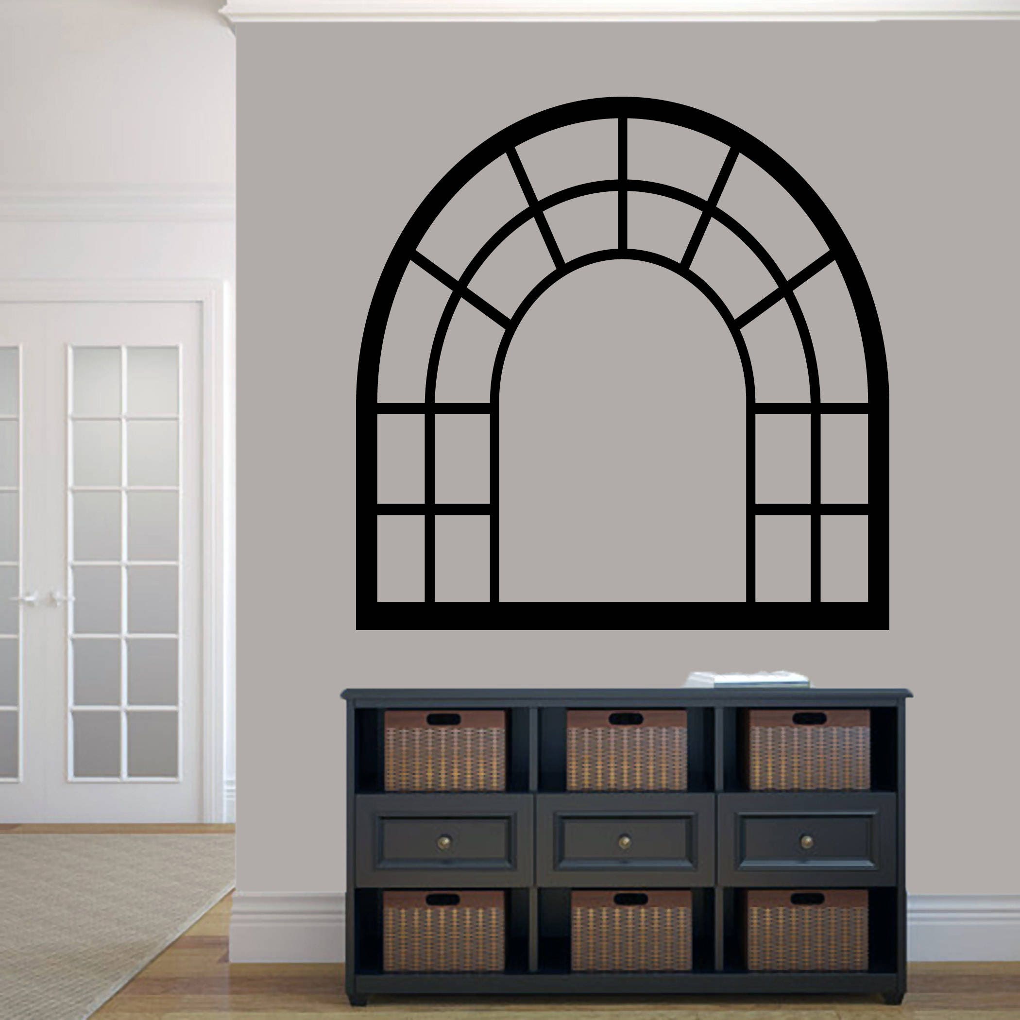 Arched Window Frame Wall Decal Decorative Art Decor Sticker | Etsy