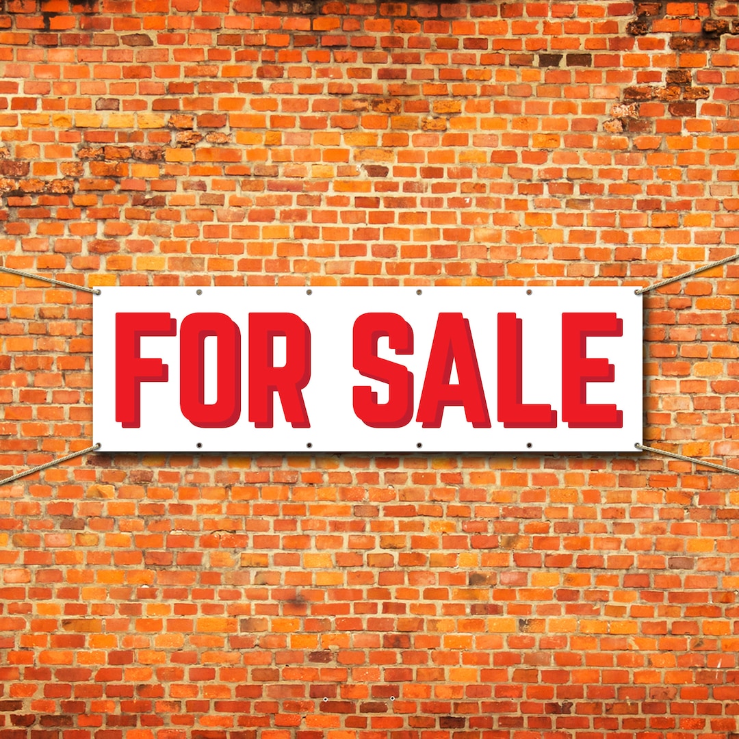 For Sale Banner, Business Office Store Front Signs, Real Estate Signs ...