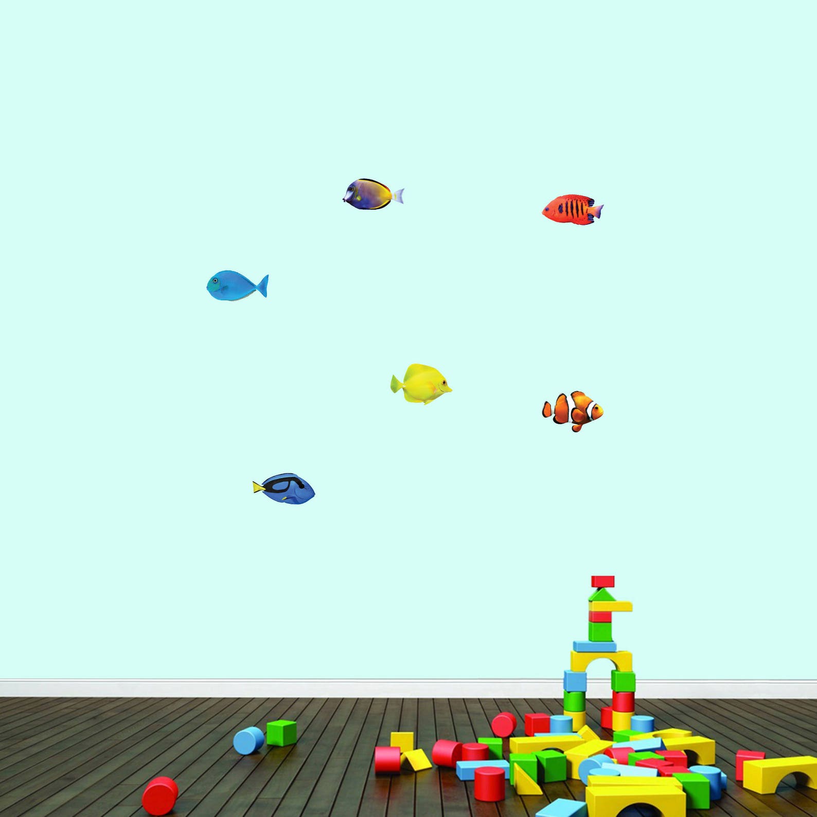 Real Life Fish Printed Wall Decal Decorative Art Decor Sticker - Etsy