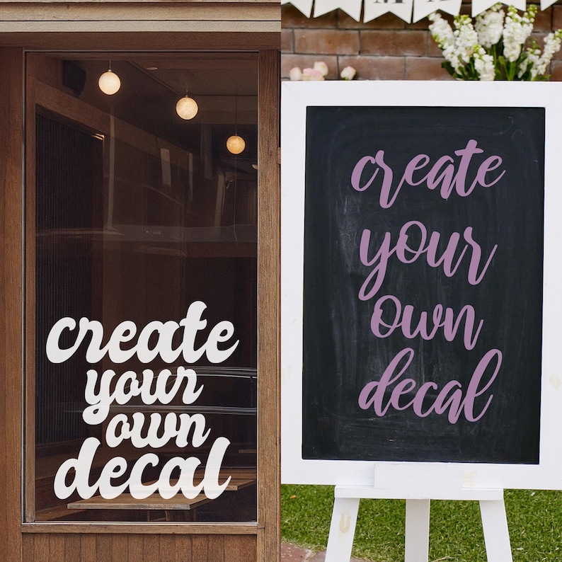 Custom Party Backdrop Decal for Birthday, Baby Shower, Gender Reveal ...