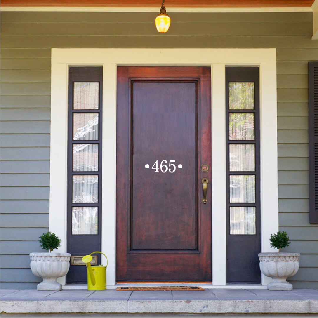 Custom House Number Door Decal, Address Sticker for Door, Mailbox ...