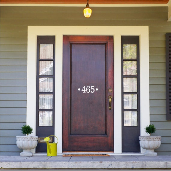 Custom House Number Door Decal Address Sticker for Door - Etsy