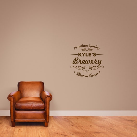 Custom Brewery Bar Decal Personalized Bar Man Cave Sticker - Etsy