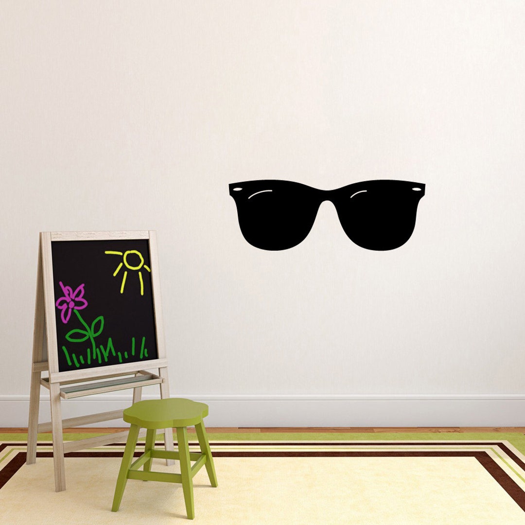 Sunglasses Wall Decal Decorative Art Decor Sticker for Entryway Family ...