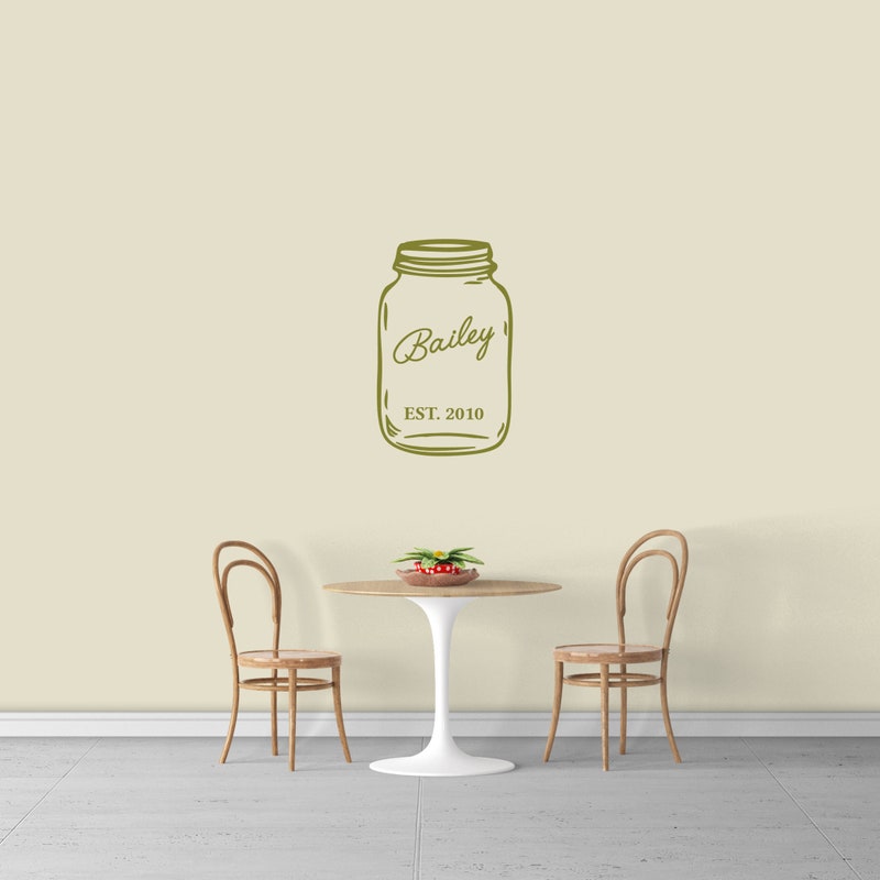 Mason Jar Decal - Etsy