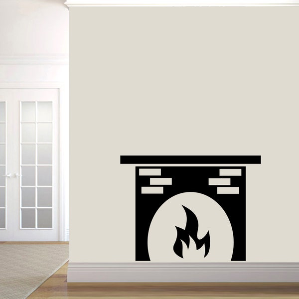 Fireplace Decal - Etsy